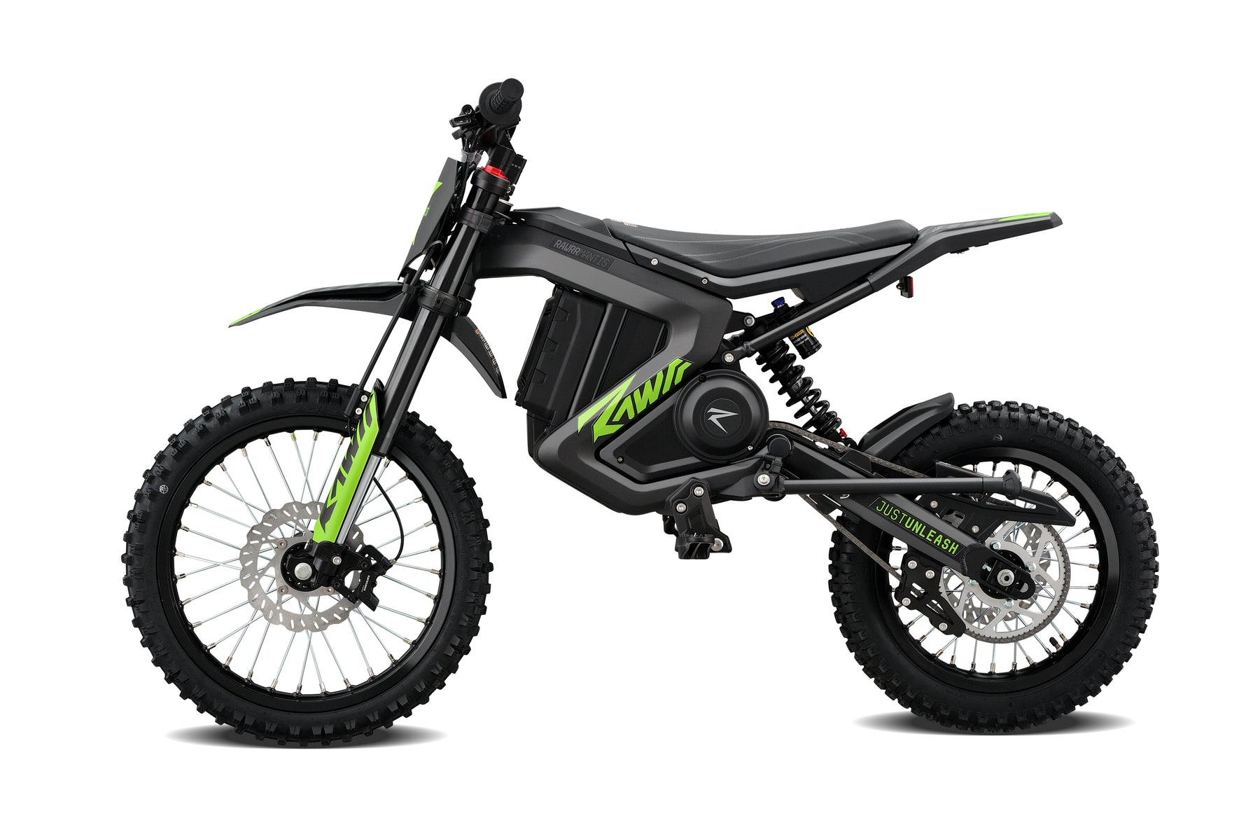 RAWRR Electric Off-road Dirtbike: 72V Mantis Mini R17 – rawrrmantis