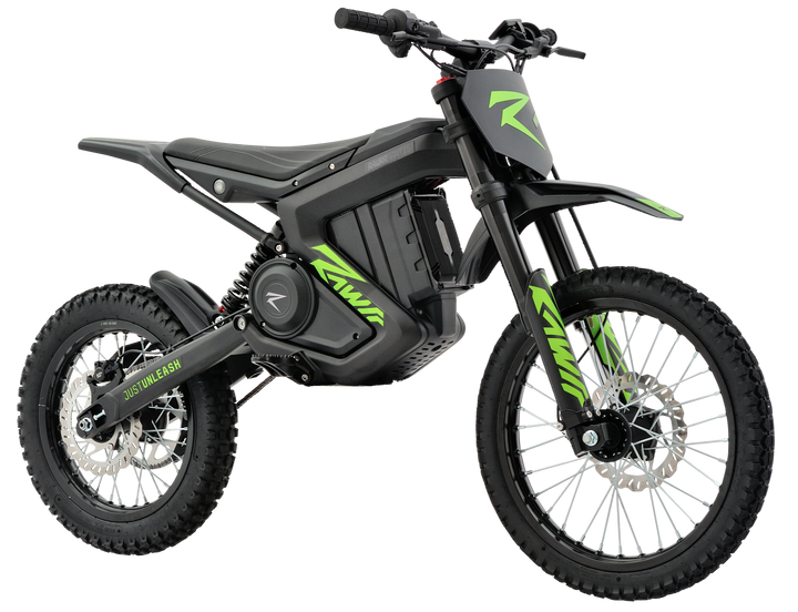 RAWRR Electric Off-road Dirtbike: 72V Mantis Mini R17 – rawrrmantis